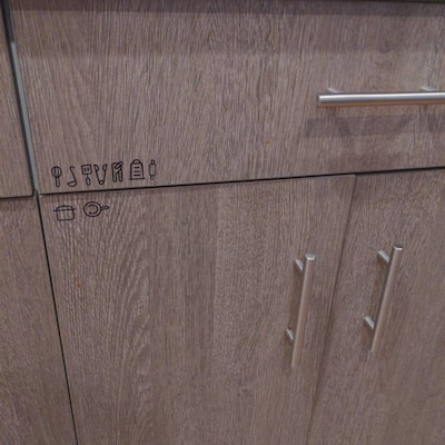 Kitchen Cabinet Label Decals extended Set 55 Icon Label Decals Kitchen ...