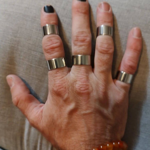 9mm Wide Stainless Steel Knuckle Ring | Stainless Steel Jewelry | Midi ...