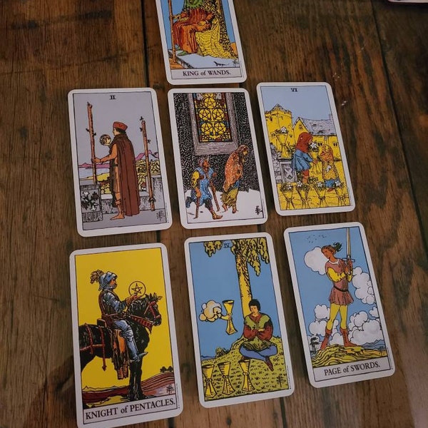 Vintage Tarot Deck, Vintage Tarot Cards, Old Tarot Deck, Old Tarot ...