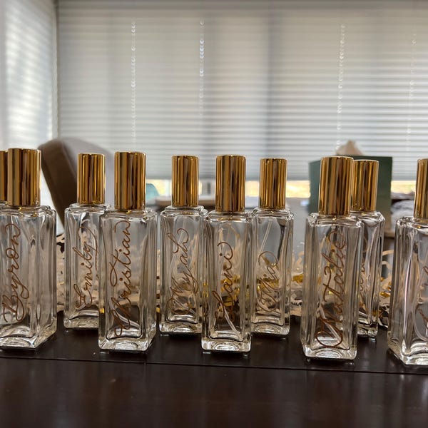 Engraved Perfume Bottle | Refillable Perfume Bottle | Mother of Bride ...