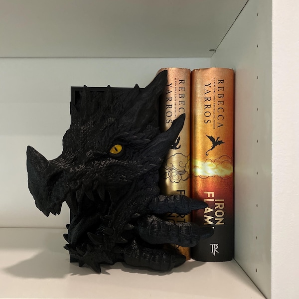 Dragon Book Nook 3D Printed Bookshelf Decor Gift - Etsy