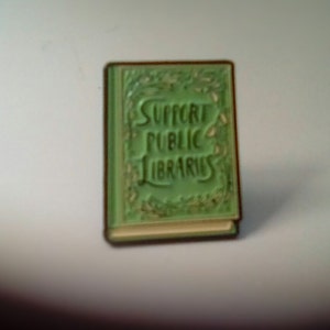 Support Public Libraries Enamel Pin Librarian - Etsy