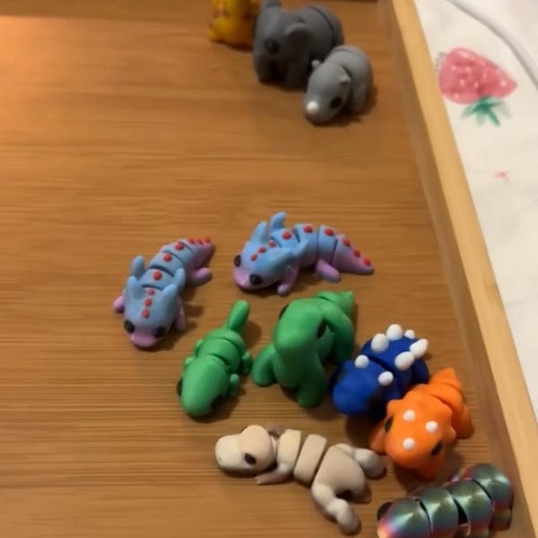 Mini Pocket Pets | 3D Printed Articulating Mini Baby Animals | Sensory ...