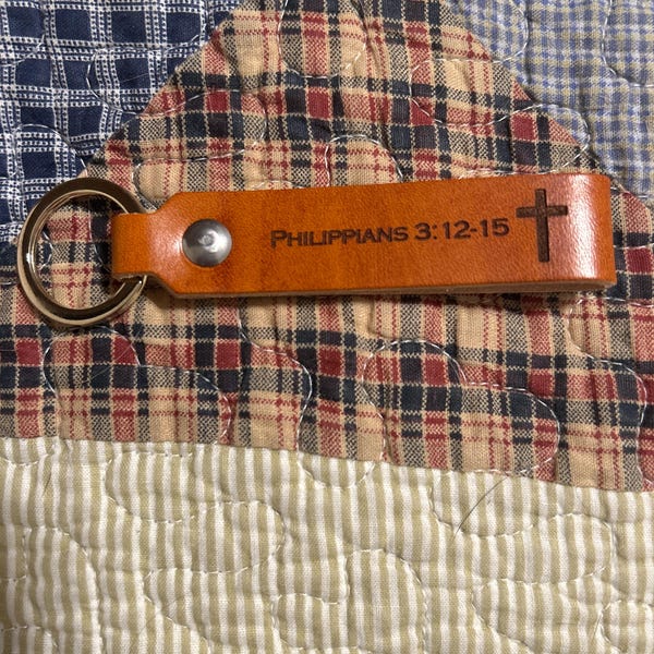 Religious Gifts - Personalized Leather Keychain - Christian Gifts ...