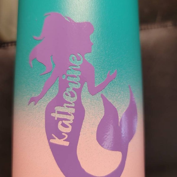 Mermaid Vinyl Decal••mermaid Name Sticker••vinyl Name Decal ...