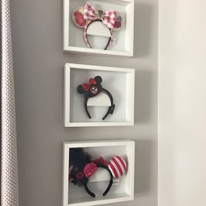 Disney Ears Glass Display Minnie Ears Wall Holder Disney Decor Mickey ...
