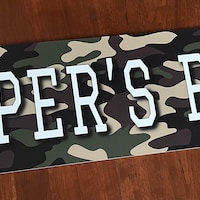 Army Kid Room, Camo Room, Kid Army Sign, Army Decor, Camo Sign, Camo ...