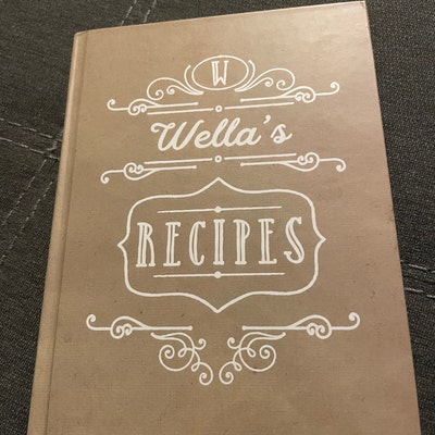 Flower Monogram Journal Personalized With Name in Aqua or - Etsy