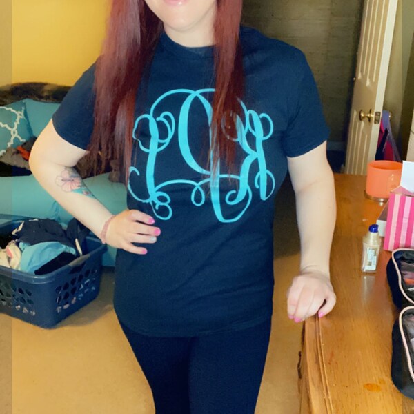 Sale Cheap Monogrammed Shirt Monogram Unisex Tshirt Custom Personalized ...
