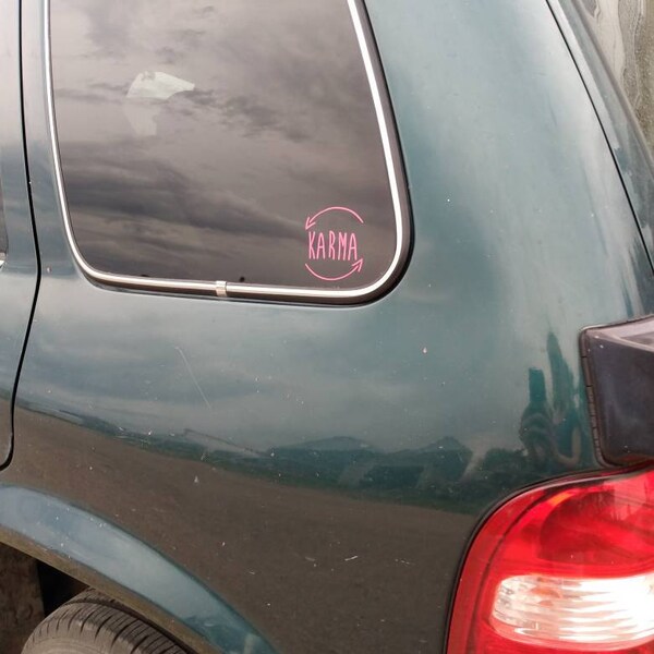 Karma Decal: Inspirational Vinyl Sticker - Etsy