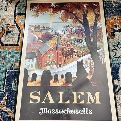 Salem Massachusetts Travel Poster - Etsy