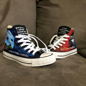 Hand Painted Musical Shoes Converse Art - Etsy