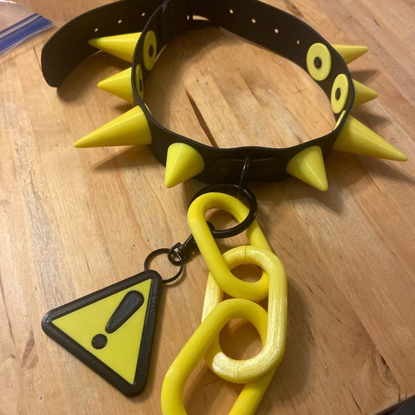 Aroace Chunky Spike Collar | Fursuit Collar | Cosplay Collar | Costume ...