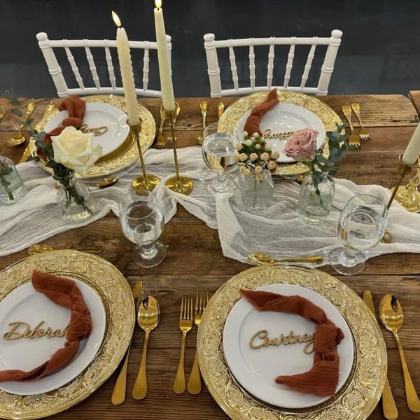 Wooden Place Names , Settings- Wedding Names - Wedding Reception ...