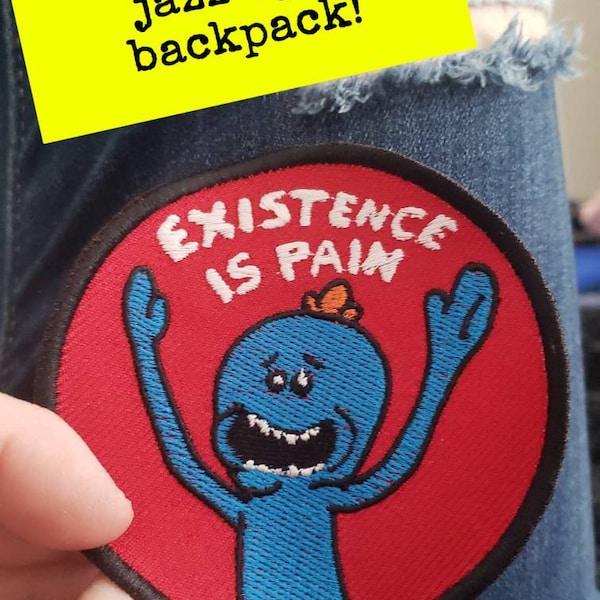 Mr. Meeseeks "existence is Pain" 3.5" Patch. - Etsy