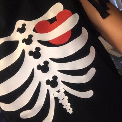 Skeleton Mickey, Glow in the Dark Mickey, Skeleton Halloween Shirt ...