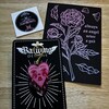 Batwing Tattoo Vinyl Sticker | Matte Holographic Goth Bat Rose Sticker ...