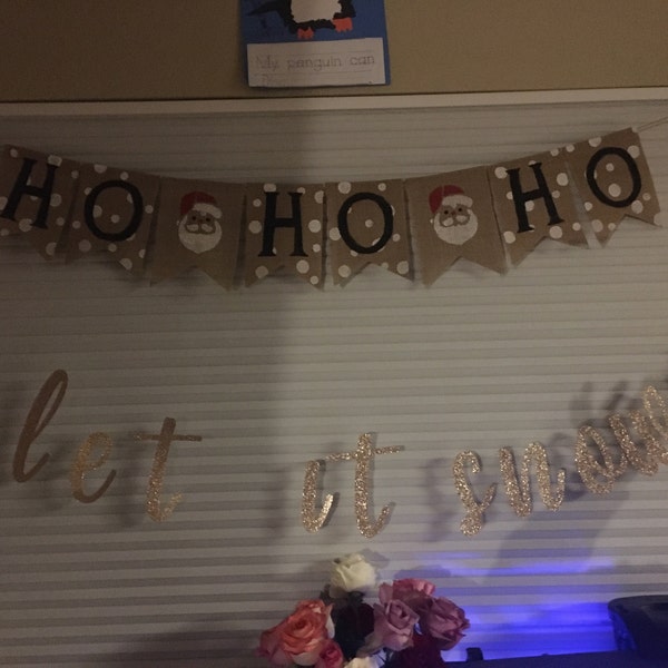 Let It Snow Banner, Happy Holidays Banner, Merry Christmas Banner, Be ...
