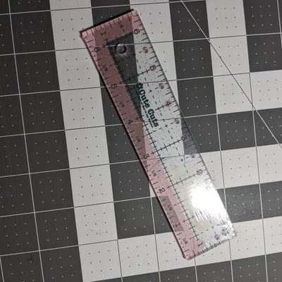 Cute Cut Rectangle Ruler Small Acrylic Quilting Ruler 1.5 in X 6.5 In ...