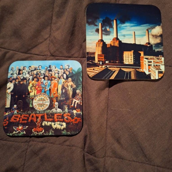 Your Favorite Album Cover Made Into a Wooden Coasters - Etsy UK