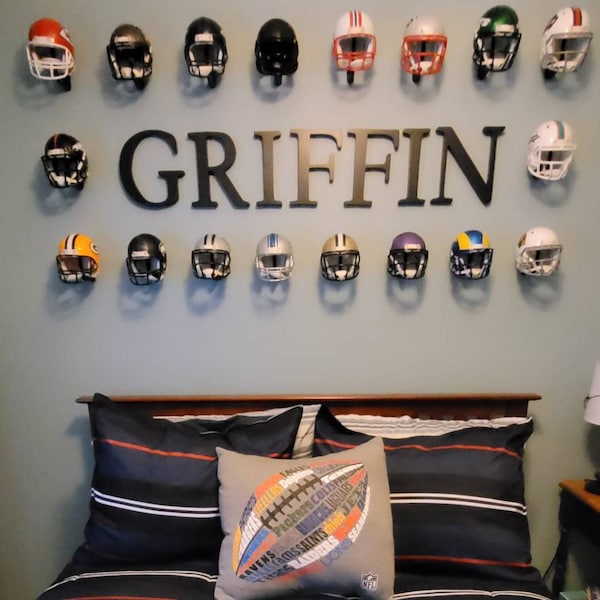 Mini Football Helmet Wall Hanger Mount - Etsy
