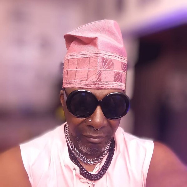 Gold Aso Oke Cap African Hats for Men, Yoruba Fila Cap, Aso Sanya Cap ...