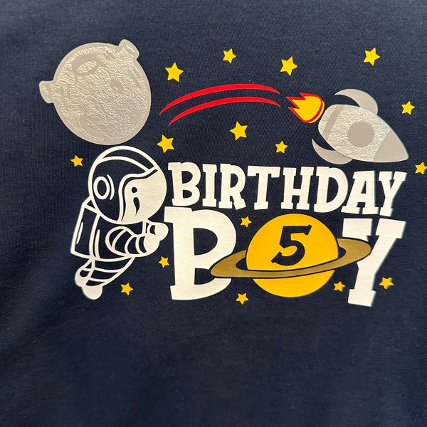 Space Themed Birthday Svg, Outer Space Birthday, Astronaut Birthday Svg ...