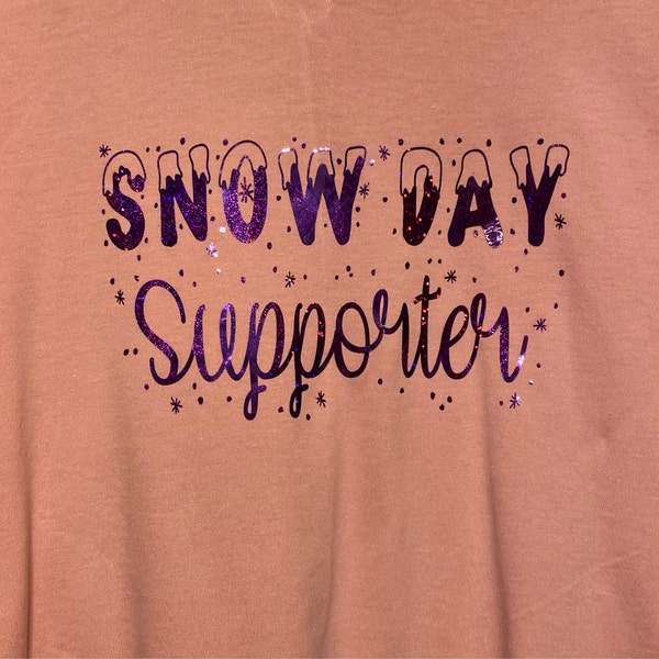 Snow Day Supporter - JPG, Png & SVG, DXF Cut File, Printable Digital ...