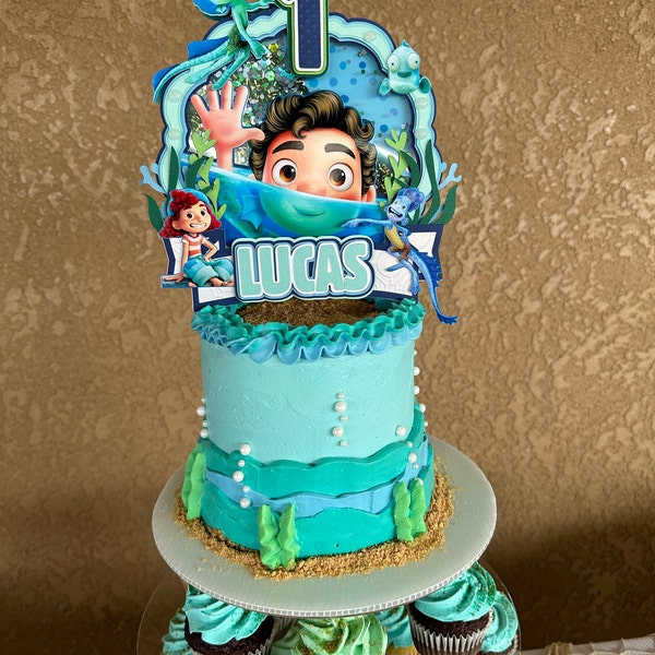 Luca Cake Topper, Luca Topper, Luca Birthday, Luca Birthday Decoration ...