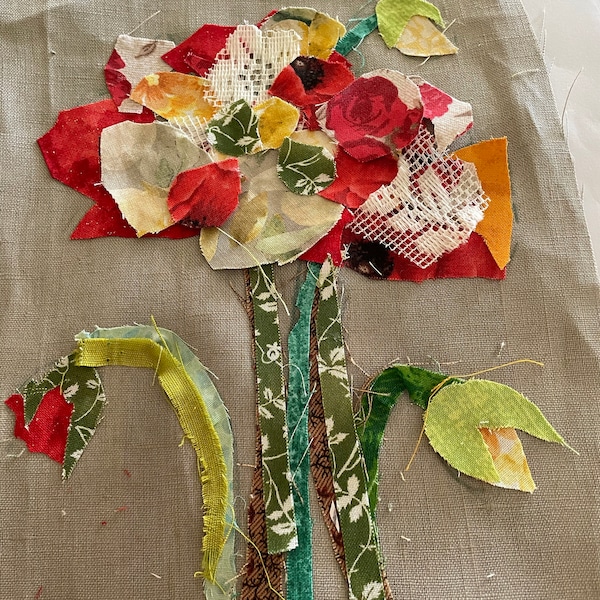 Slow Stitching Kit - Poppies - Etsy
