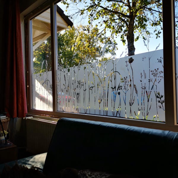 Window Film Grasses, Privacy Film, Frosted Glass Film, Sandblasted Look ...
