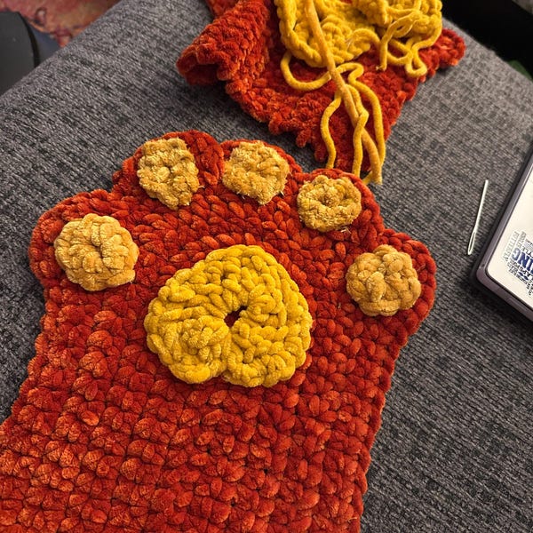 Cat Paw Fingerless Mittens Crochet Pattern - Etsy