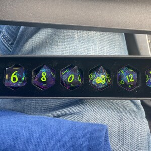 Purple Glitter Galaxy Dice Moth Dice Set - Etsy