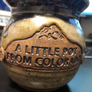 A Little Pot From Colorado Gift Handmade Pottery Stash Jar Marijuana ...