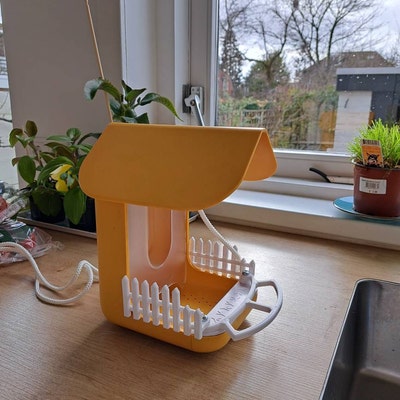 3D Printed Food Extension With Fence for the Bird Buddy® Food Extension ...