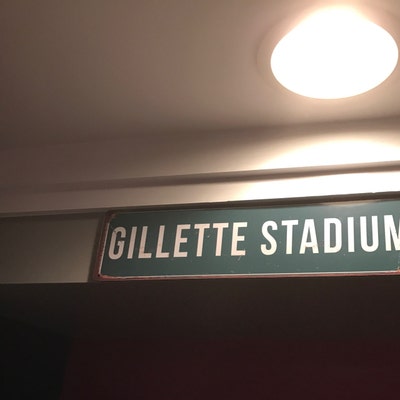 GILLETTE STADIUM Signs, Vintage Style Gillette Stadium Sign, Home of ...