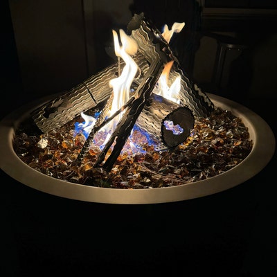 Metal Pinecone Fire Pit Pinecone Fall Decor Metal Pine Cone Steel Log ...