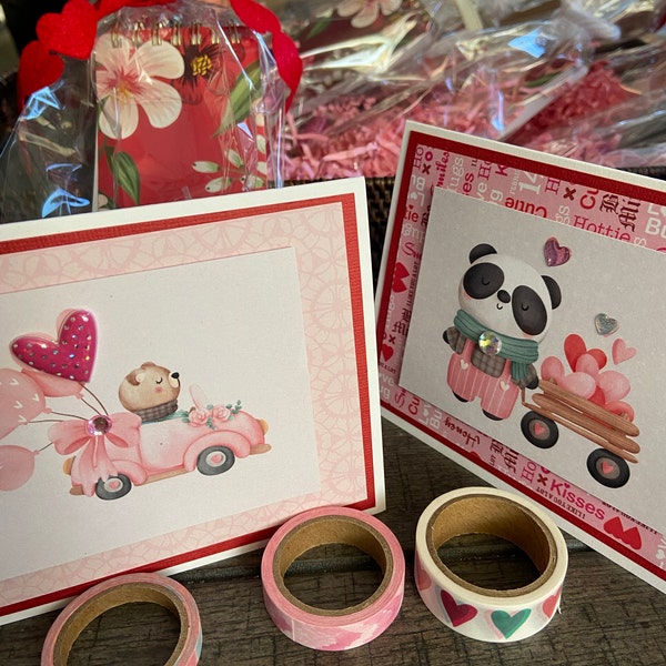 Valentine Card Making Kit, Valentine Card Kit, Mini Valentine Card Kit ...