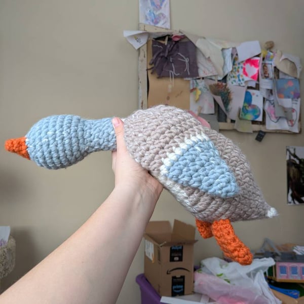 CROCHET PATTERN Goose. Wild Goose. Snuggle Toy. Amigurumi Goose ...