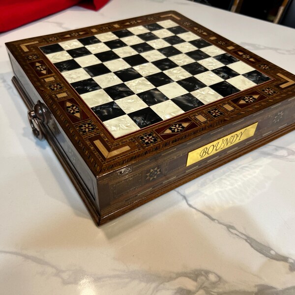 Luxury Chess Set With Board Christmas Gift Chess With Storage High ...