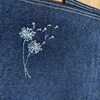 Denim Jacket Embroidery Pattern, Wildflower Butterfly Hand Embroidery Design, Embroidery on ...
