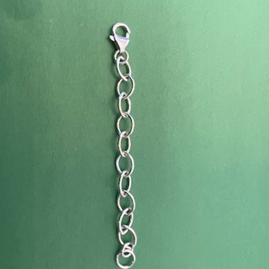 Heavy Duty Adjustable Extender Chain, 925 Sterling Silver, 2 Inch 3 ...