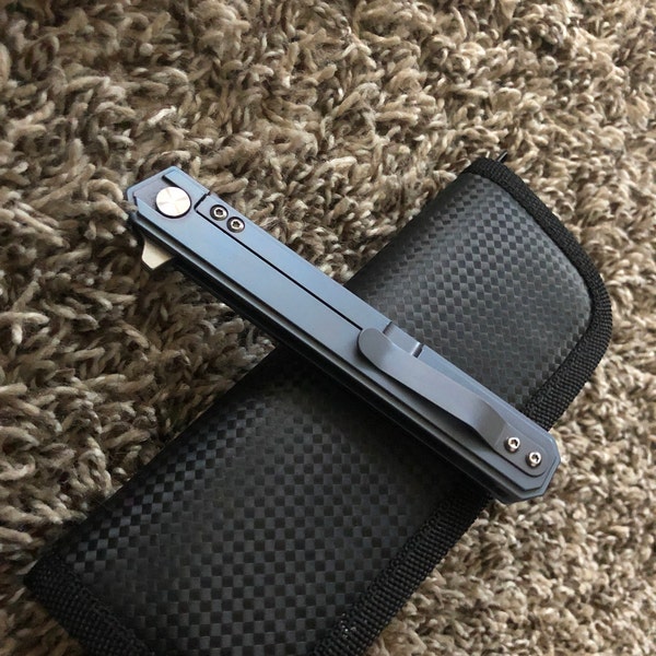 Sleek Frame Lock Pocket Knife With D2 Blade and Titanium Handle (pocket ...