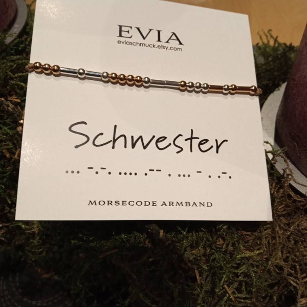 Sister Bracelet in Morse Code - Gift Sister, Best Friend - Etsy