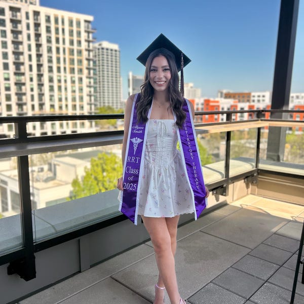 Respiratory Therapy RRT Grad Stole - Etsy