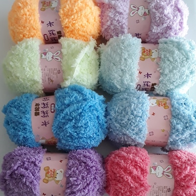 Butterfly Yarn Available in 11 Colors / Fluffy Yarn / Novelty Yarn /100 ...