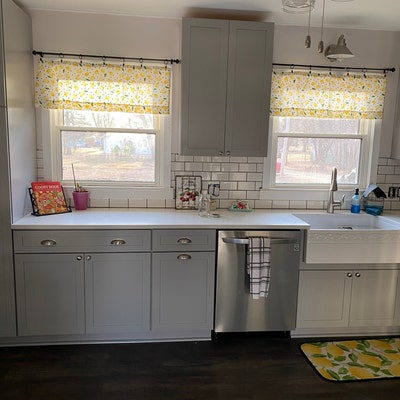 Retro Home Economics Kitchen Lined Valance Window Treatment - Etsy