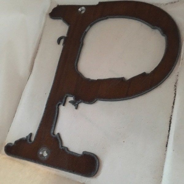 Rustic Metal Letters Recycled Steel 6 Inch Tall Recycled Steel Custom ...