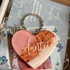 God Mother Resin Glitter Heart KEYRING, God Mother Gift, God Mum ...