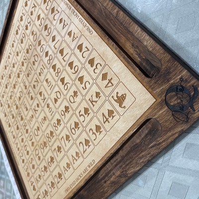 Handmade Wooden Sequence Game Board - Etsy